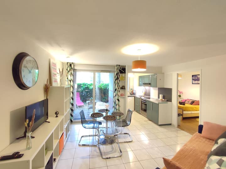 Roseraie Cosy T2 Terrasse Wifi Parking - 圖盧茲