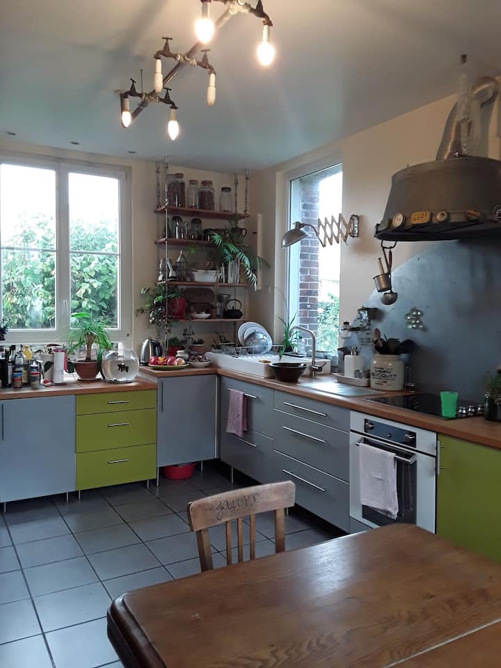 Chambre N°1 Dans Charmante Maison à 3mn De La Gare - Yvetot