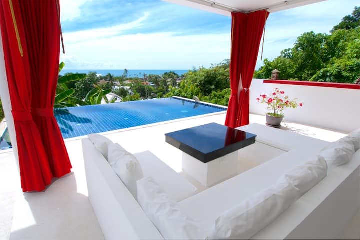 Mangosteen 2 Bd Sea View Villa - Koh Samui