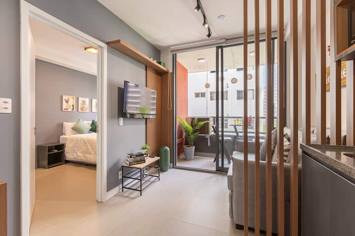 Apartamento  1 Quarto E Varanda Perto Da Paulista - São Paulo