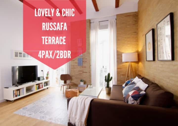 Sunny Terrace, Renovated Lovely Flat. Trendy Area! - Valencia