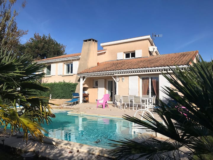 Villa 6pers/ 5minpiedplage/piscine/clim/parking - La Teste-de-Buch