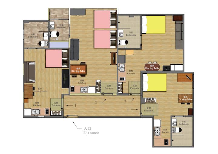 Apartment For Big Group 20pax - South Korea