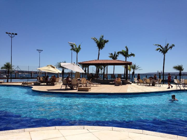 Flat Lake Side Reformado C/vista Lago Paranoá - Brasília