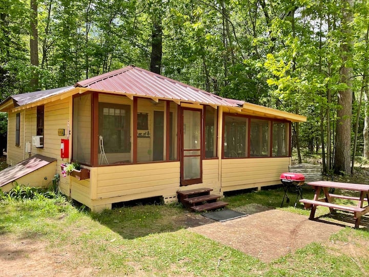 Bear Vintage Waterfront Cabin - Eagle River, WI