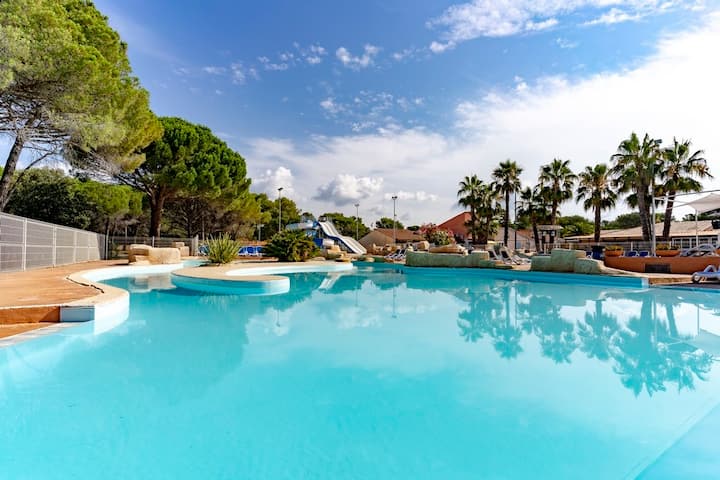 Mobil-home, 6 Pers, 3 Ch, 2 Sdb, Oasis Village 5* - Roquebrune-sur-Argens
