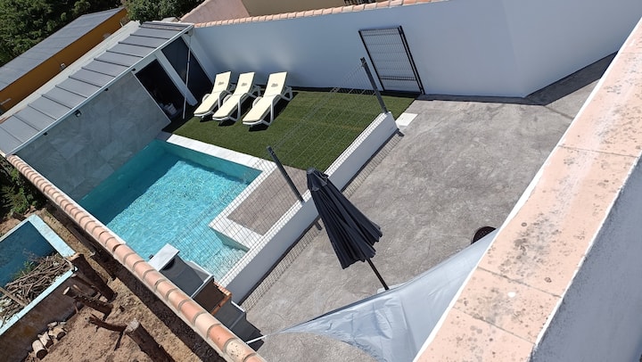 Villa Con Aire Acondicionado Y Piscina. - Chiclana de la Frontera