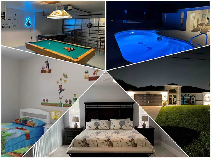 Cape Coral Getaway , Pool, Game Room & Ev. - Cape Coral, FL