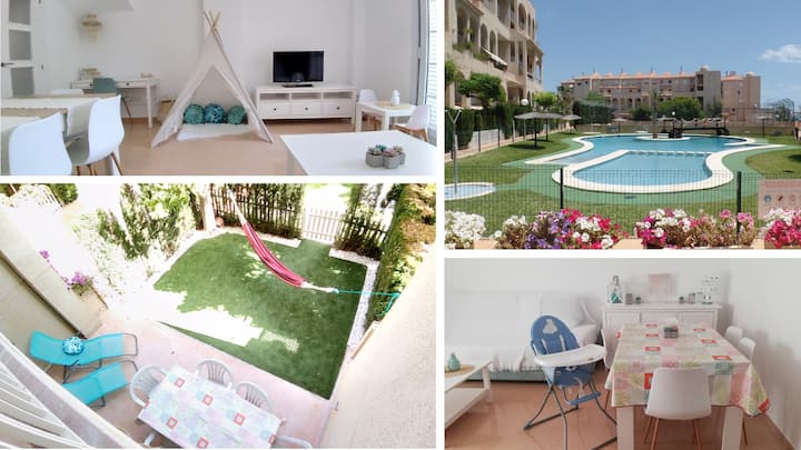 ★Apt Plage: Jardin, Air Conditionné, Wifi, Garage - San Juan de Alicante