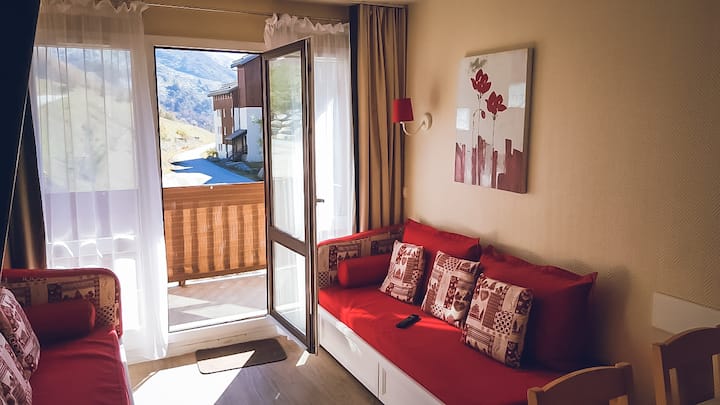 Valmeinier 1800-4/5pers-plein Sud-wifi-piscine éTé - Valmeinier