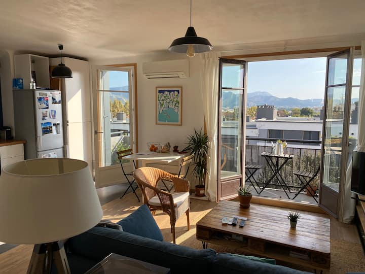 Apprt Calme, St Barnabé Metro/parking/commerces - Marseille