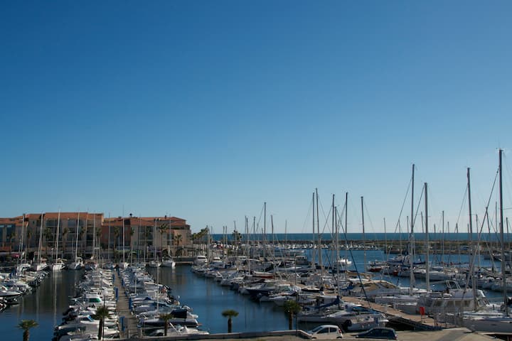 Superbe T2  Vue Mer à Port Argeles  Avec Piscine - Argelès-sur-Mer