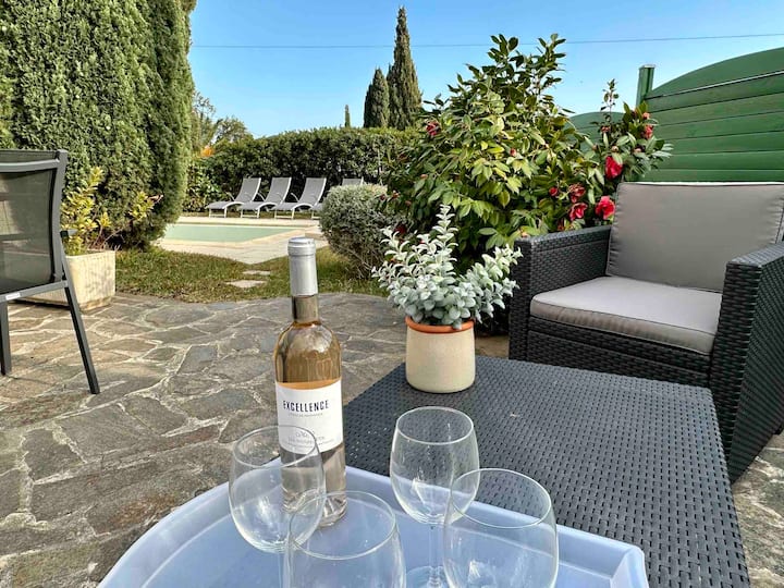 Villa Mahjong Piscine Vue Mer Clim. 6+2 Enfants - Cavalaire-sur-Mer