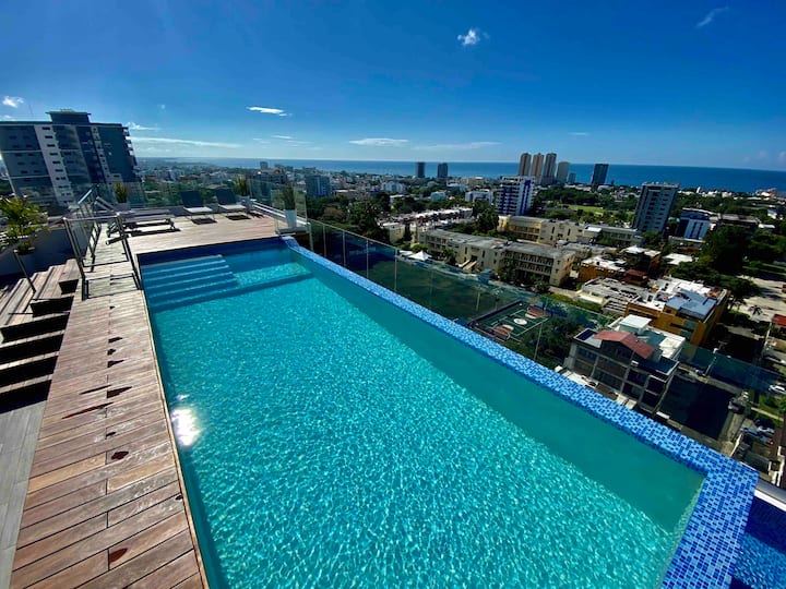 Rooftop Pool*ocean Views*fast Wifi*weekly Discount - Saint-Domingue (République Dominicaine)