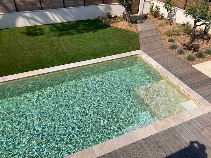 Villa à Mèze éTang De Thau : Clim, Piscine, Jardin - Sète