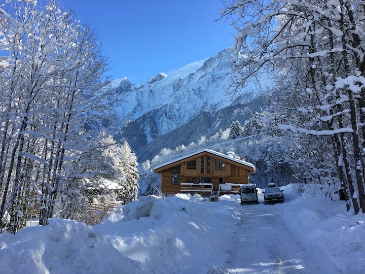 Chalet 14 Personnes, Ski Au Pied, Vue Mont Blanc - Saint-Gervais-les-Bains