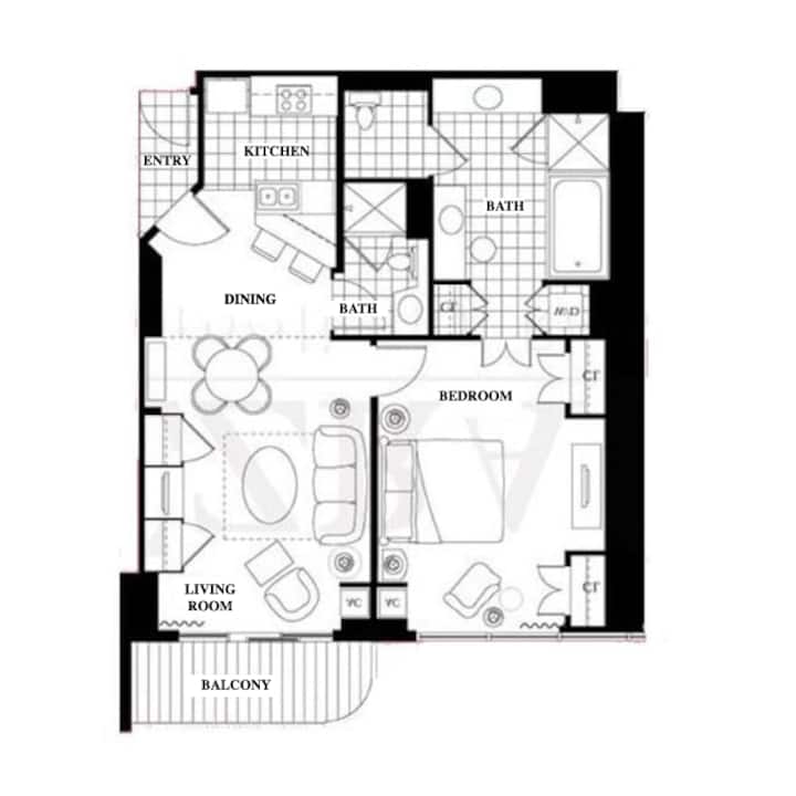 Luxury Signature Mgm 1 Br Balcony Jacuzzi Suite Serviced Apartments For In Las Vegas Nevada ...