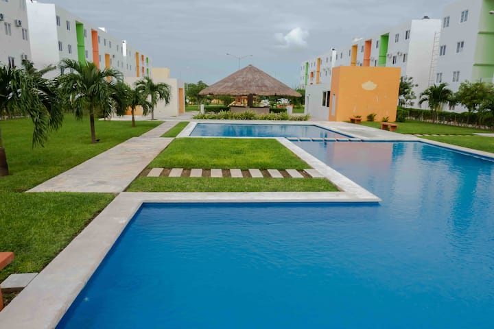 Disfruta Y Descansa Gran Piscina Appto Planta Baja - Cancún