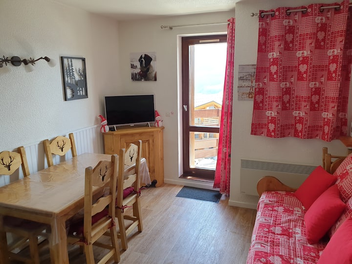 Studio La Rosière 26m² 4/5pers, Sud, Pied Pistes - La Rosière