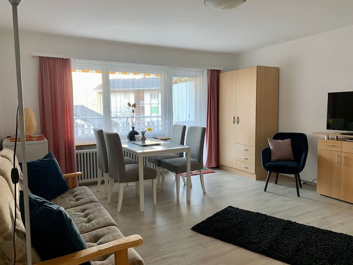 Haus Mireille: 1-zimmer-studio Mit Berg-blick - Leukerbad