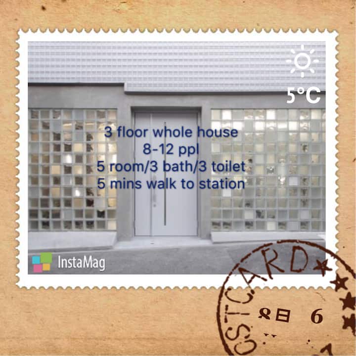 ★3 Floor Whole House★6-12 Ppl★5mins Walk Station - 사카이시