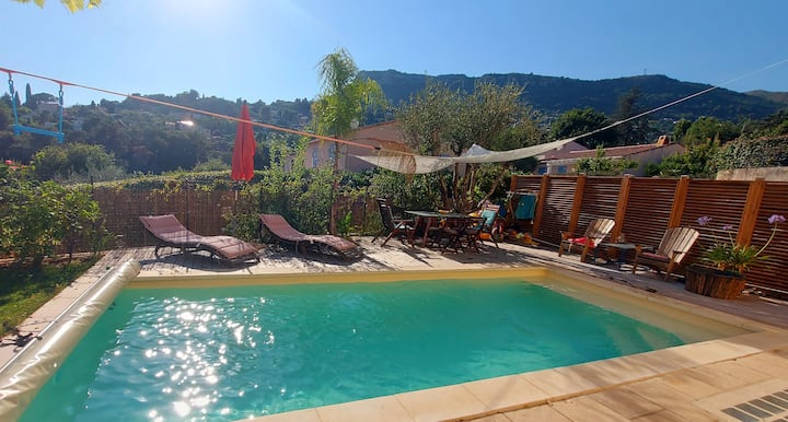 Studio Dans Une Villa Provencale + Piscine - Vence