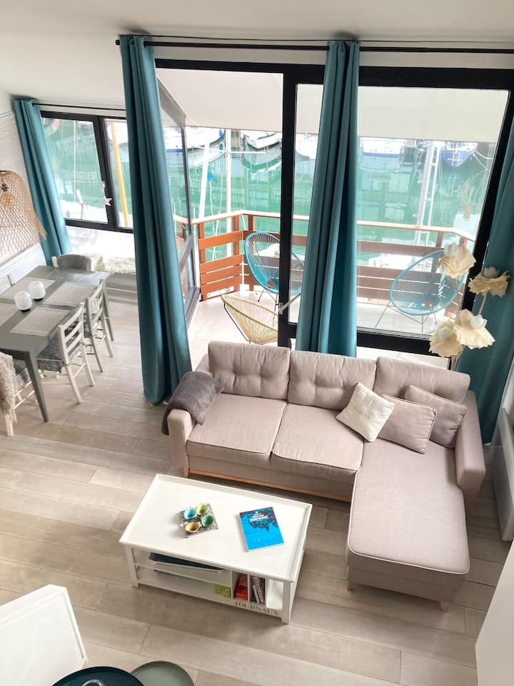 Jolie Marina Vue Mer Et Plage Avec Terrasse - Deauville