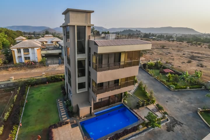 Kesar Villa 3bhk - Private Pool And Large Garden - Lonavla