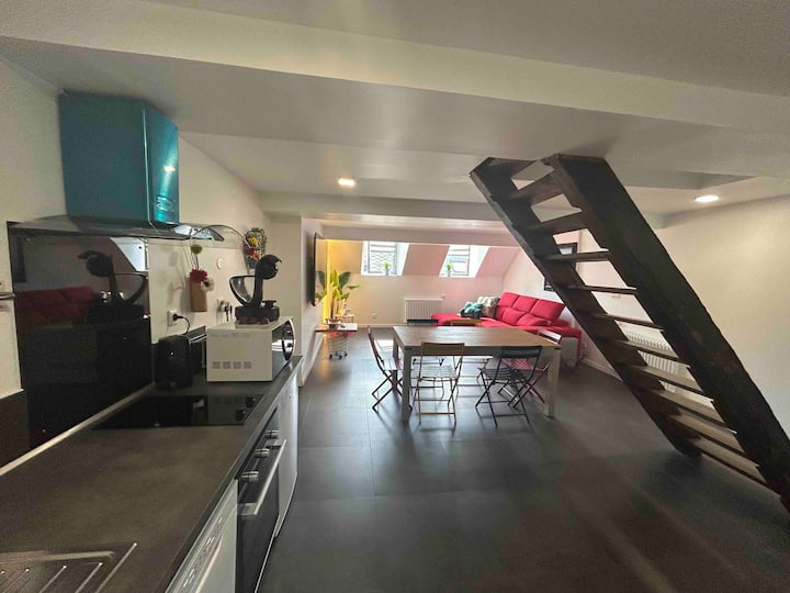 Très Bel Appart Stylé Spacieux 6 Couchages ! - Sedan