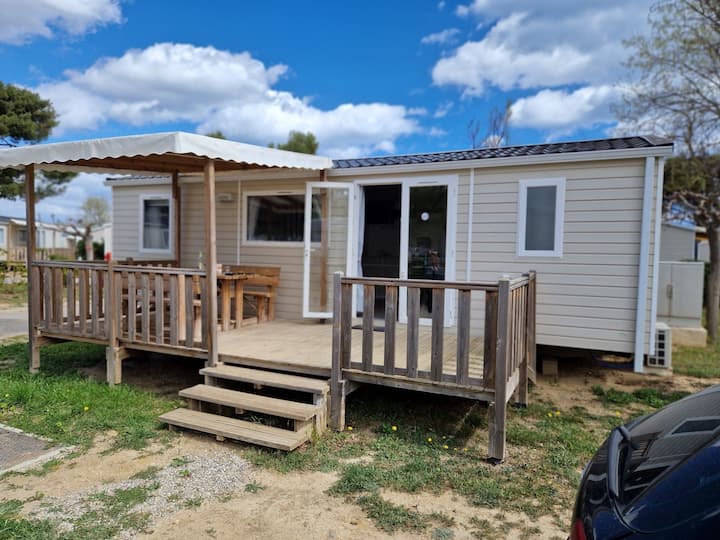 Mobile Home 6 Places Et Climatisés Dans Camping 4* - Gruissan