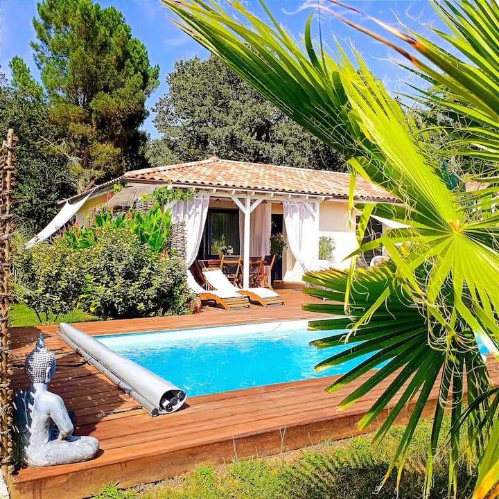 Maison Neuve Et Chaleureuse Avec Piscine - Morcenx