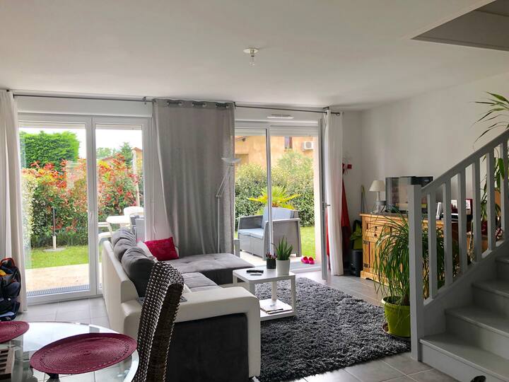 Chambre Jolie Villa Jardin Calme à 2 Min Toulouse - Cugnaux