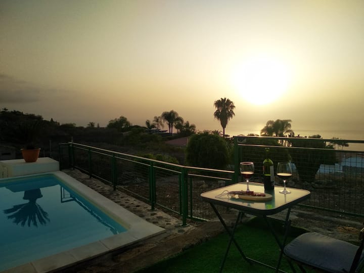 Simpático Alojamiento Con Piscina Privada Y Vistas - El Sauzal