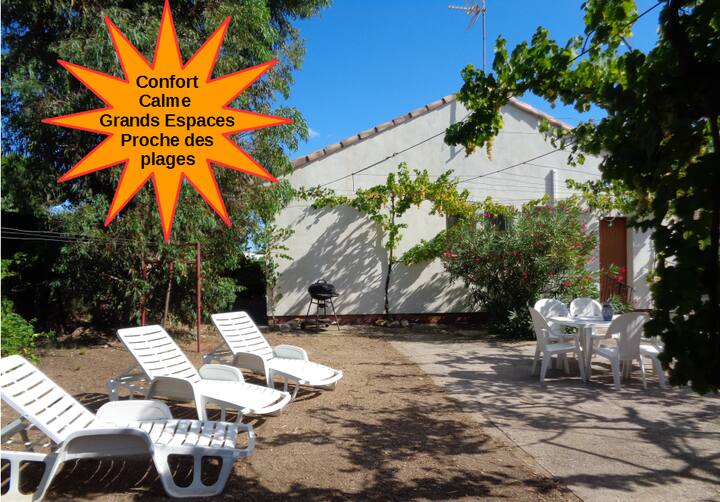 Villa Lourmel Proximité Valras Plage Parking Privé - Sauvian