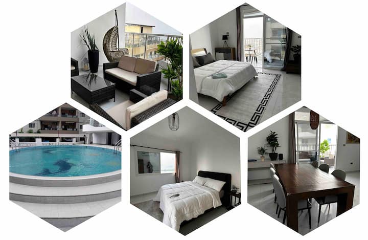 Gombe Designer 3 Bed With Pool, View Of River - Kinshasa