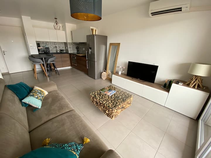 Appart Climatisé Tout Confort Avec Terrasse - Aubagne