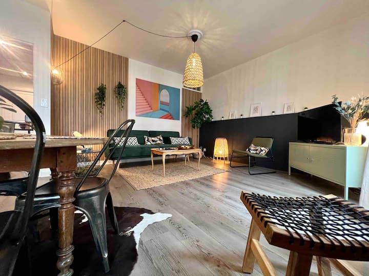 Appartement Rénové | 7prsn | Proche Gare Viotte - ibis Besançon Marchaux