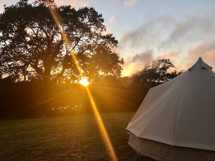 Secluded Bell Tent W/ Paddock On Iow Arable Farm - Isola di Wight
