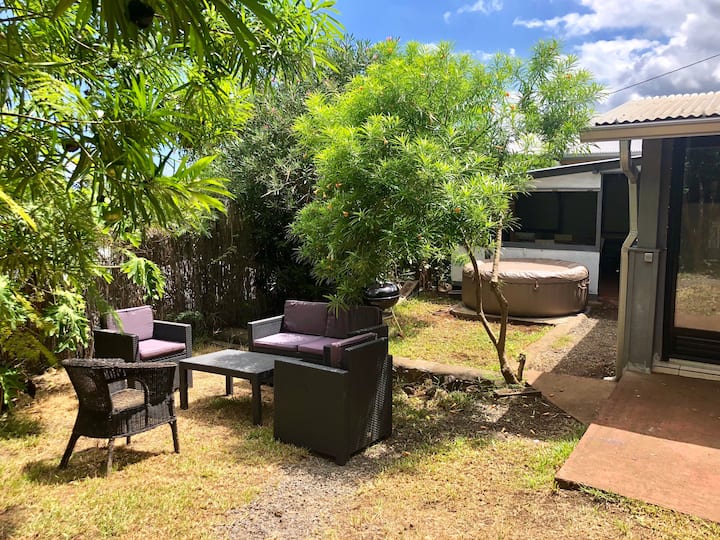 Chez Tyfflo : Maison Jardin Jacuzzi, 7 Min St-leu - Saint-Leu