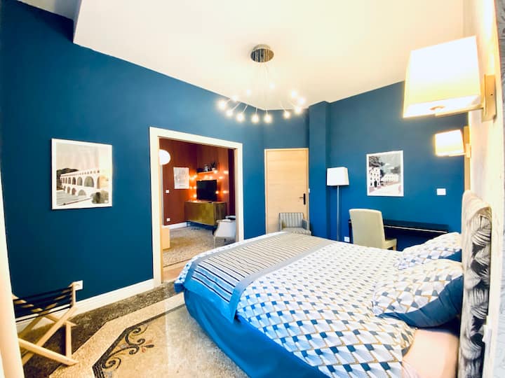 📍 🍁La Suite🌾2 Pièces Lit Queen Size Entrée Privée - Nîmes
