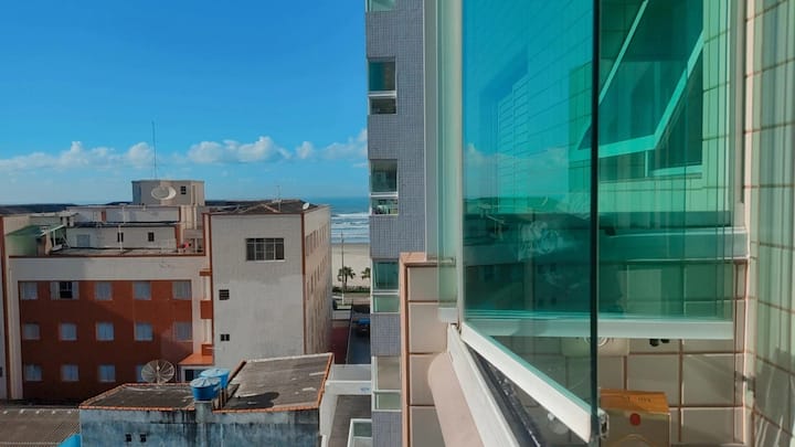 Apt Alexa, Sacada Gourmet 50 Mt Da Praia. - Praia Grande