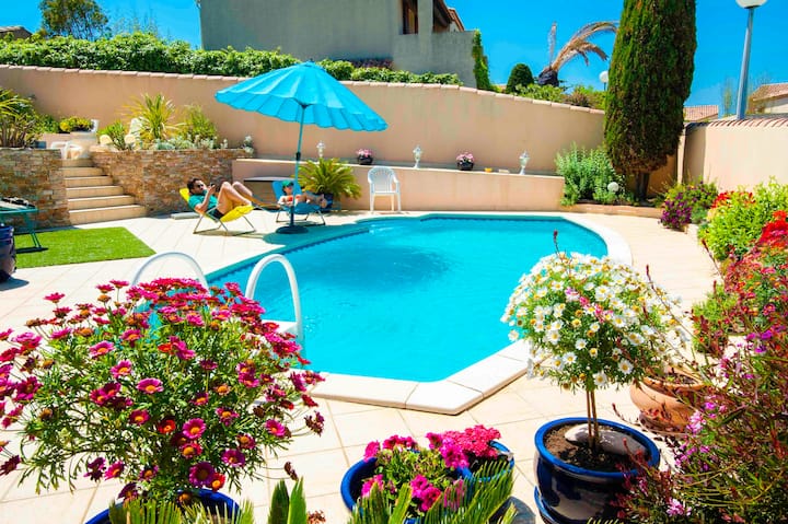 Villa Climatisée Avec Piscine, à 5 Min De La Plage - Martigues