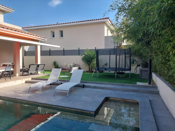 Magnifique Villa, Piscine, 10 Min De La Plage - Villeneuve-lès-Maguelone