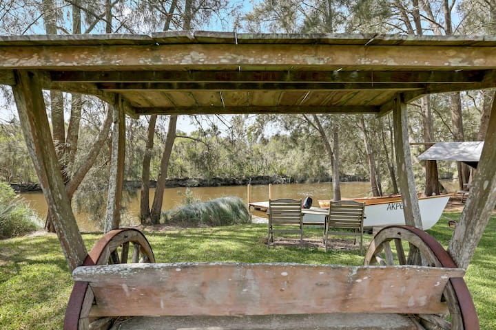 Unique waterfront holiday house + gypsy caravans - Houses for Rent in Blue Haven, New South ...