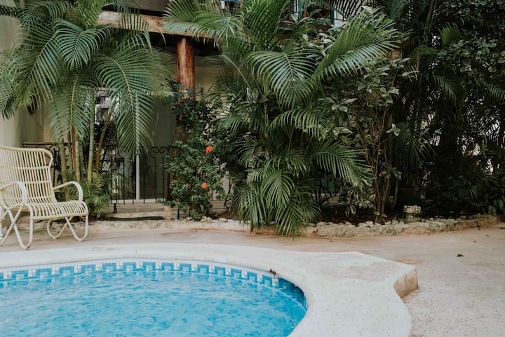 Tropical, 5th Ave. Ground Floor W/pool! - Playa del Carmen