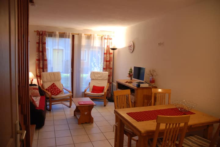 Jardin Alpin N°17, Chalet Mitoyen T3, 5pax, Sud - Le Monêtier-les-Bains