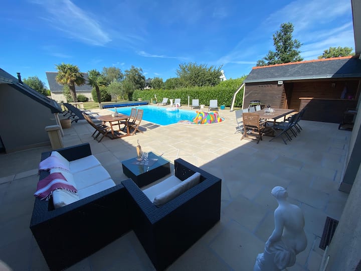 La Casa Vidal , En Bretagne Sud. (Piscine, Jardin) - Herbignac