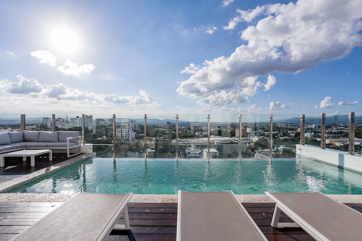 Lujoso Y Moderno Apartamento Céntrico Con Piscina Infinity - Dominican Republic