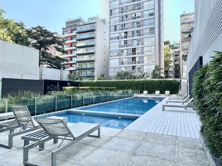 Private Studio Borges - Pool, Gym & Security 24/7 - Buenos Aires