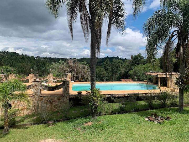 Casa De Campo Em Cond. Fechado Com Lazer Completo - Ibiúna